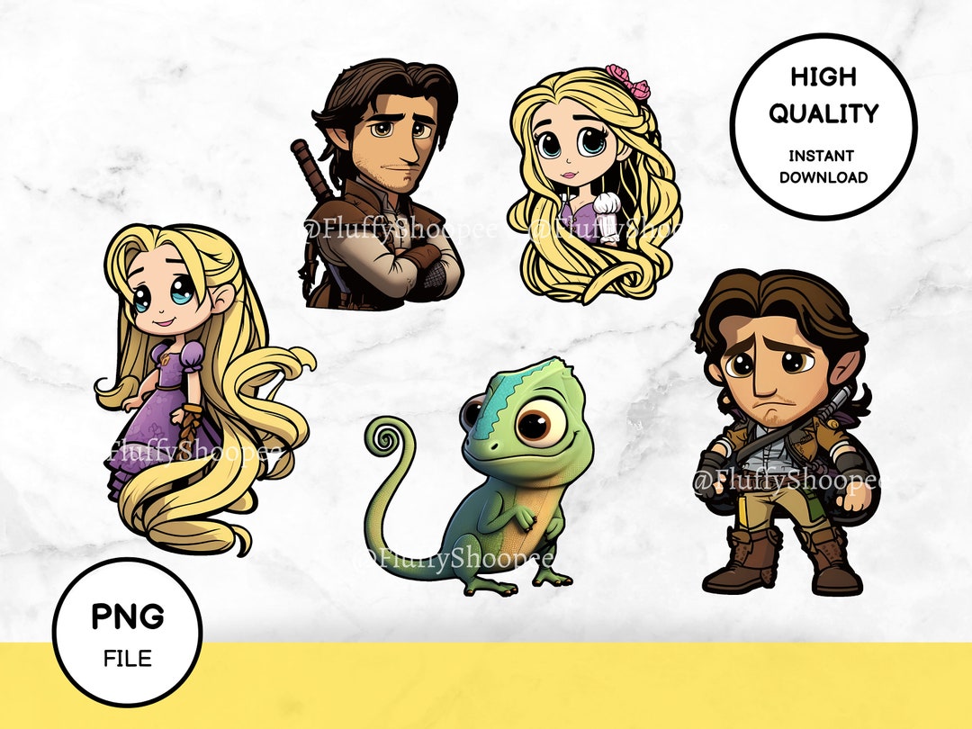 Cute Bundle of Princess Clipart PNG - Fairy Girls PNG - Princess ...