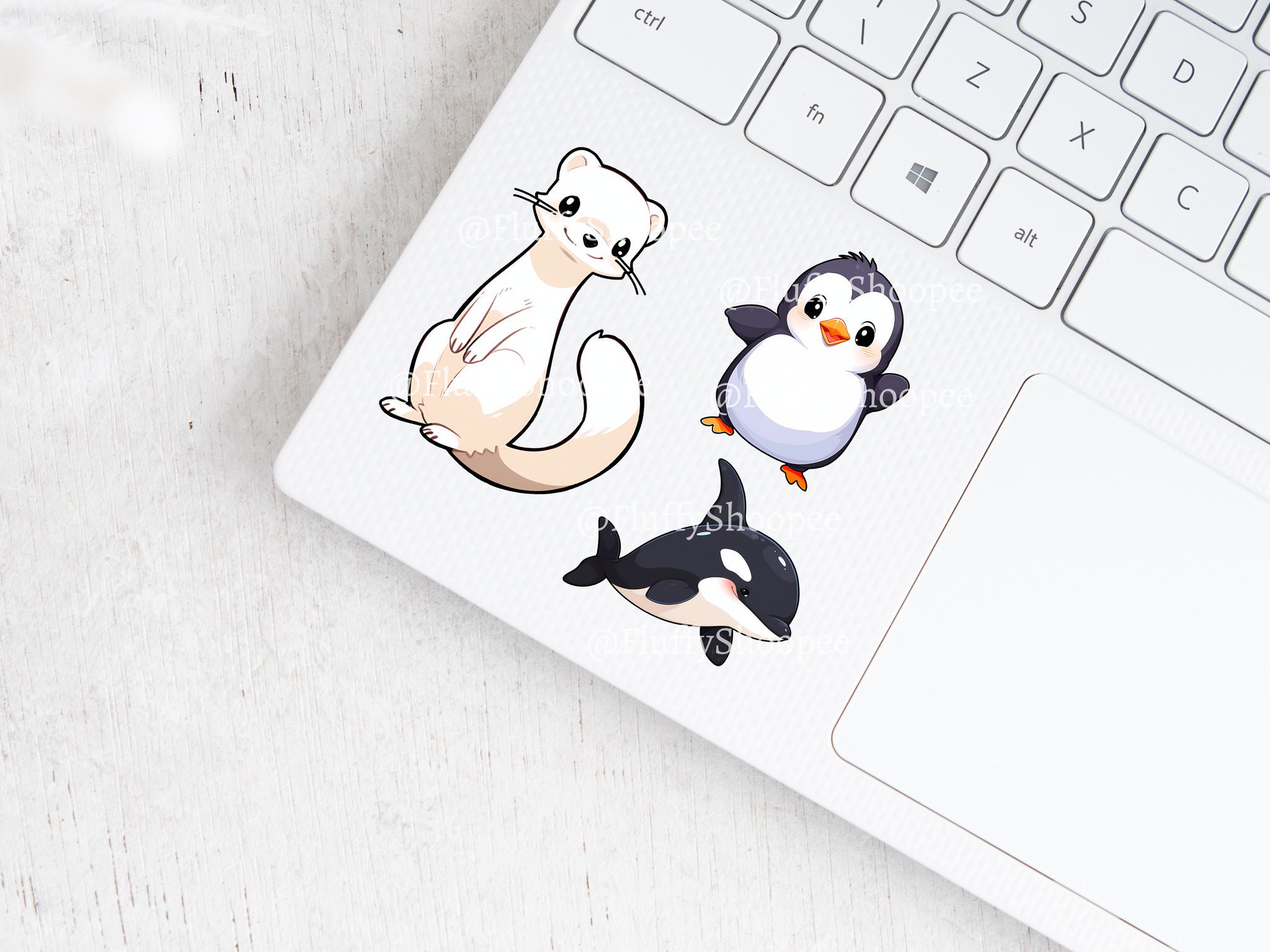 Cute Arctic Animals Clipart winter Wonderland Illustration graphics ...