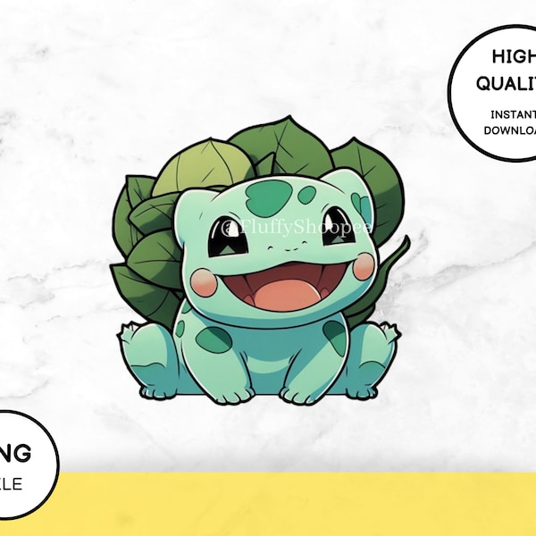 Bulbasaur Digital Art - Etsy