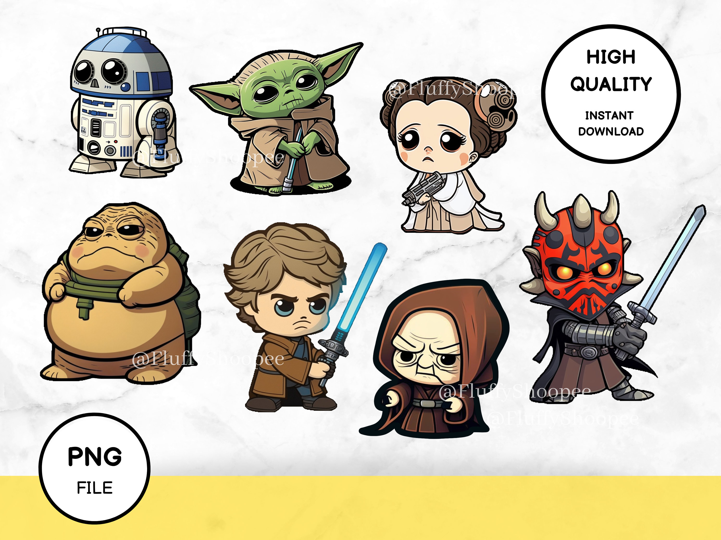 Cute Space Characters Clipart PNG Transparent Printable - Etsy