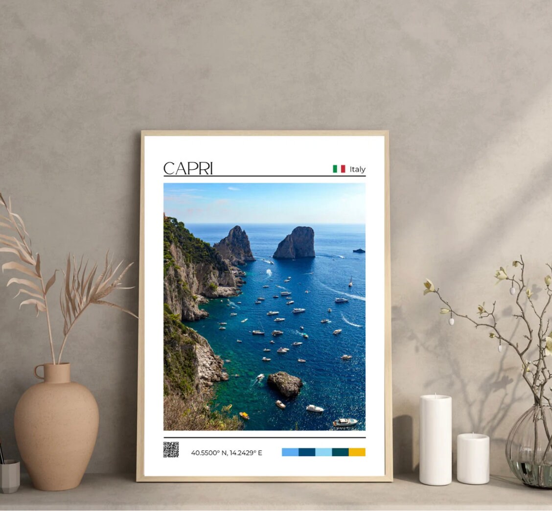 Digital Download. Capri Poster, Capri Wall Art, Italy Travel Photo ...