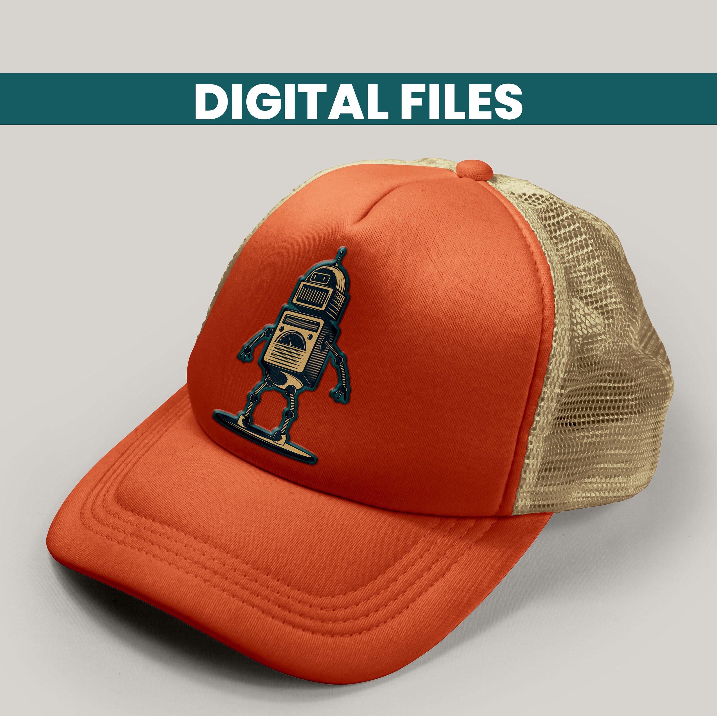 Robots Clipart, Robots PNG, Sublimation Graphics, Vintage Retro Robots, Retro Robot Art, SVG ...