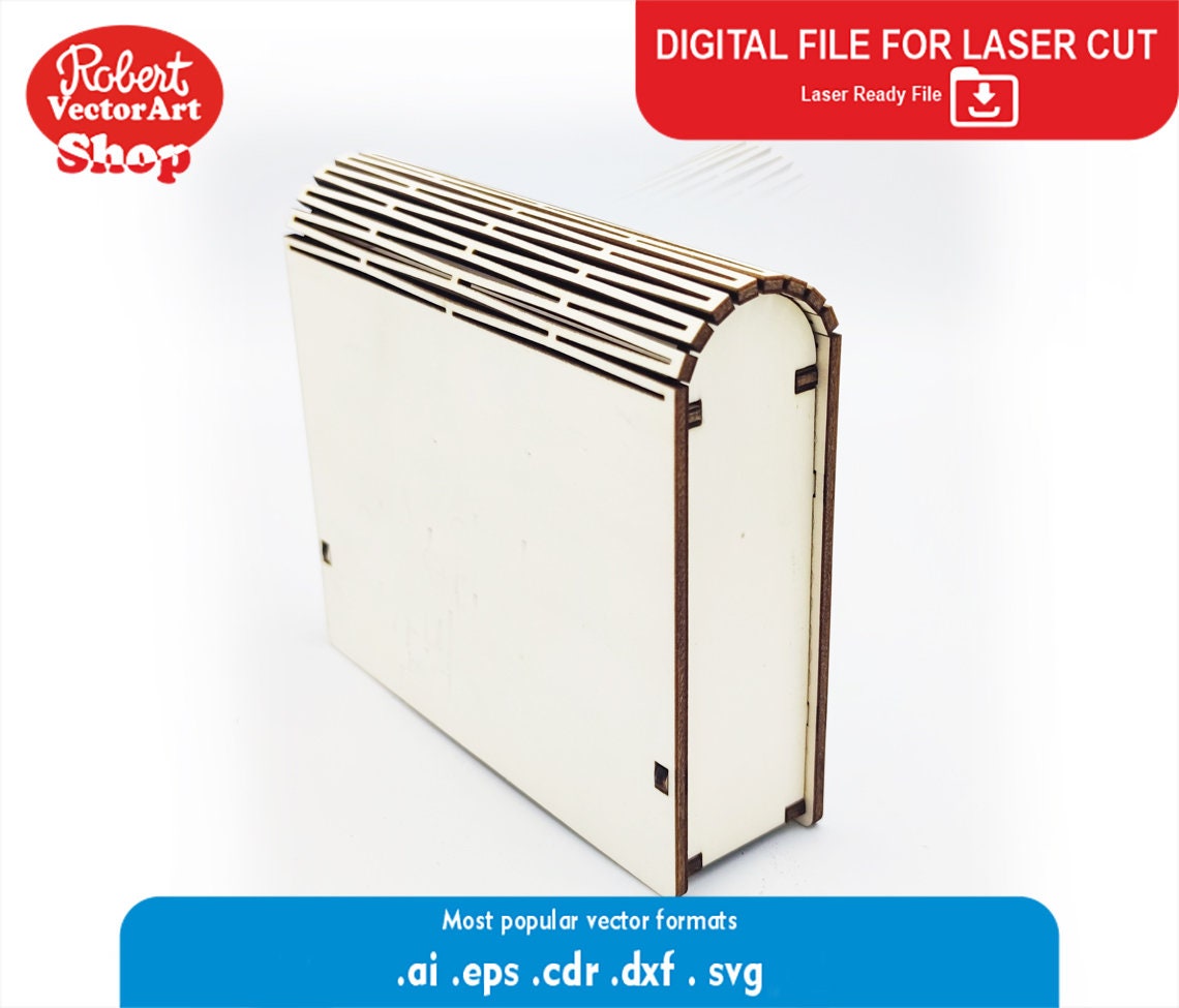 Book Box Living Hinge, With Lid, 2 Sizes Digital Laser Files Cdr, Dxf ...
