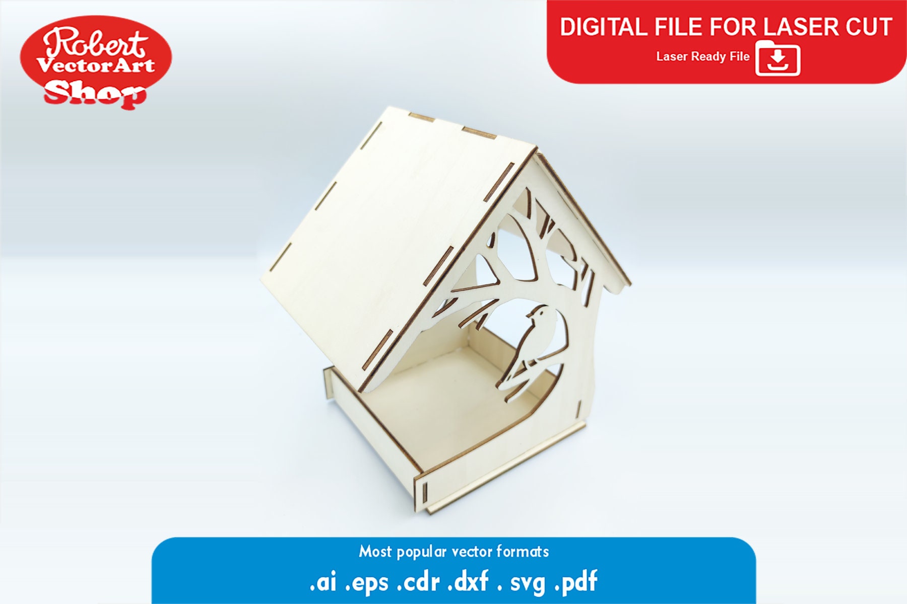 Bird House Feeder by RVA, Vector for CNC Svg Vector File, Vector Cut ...