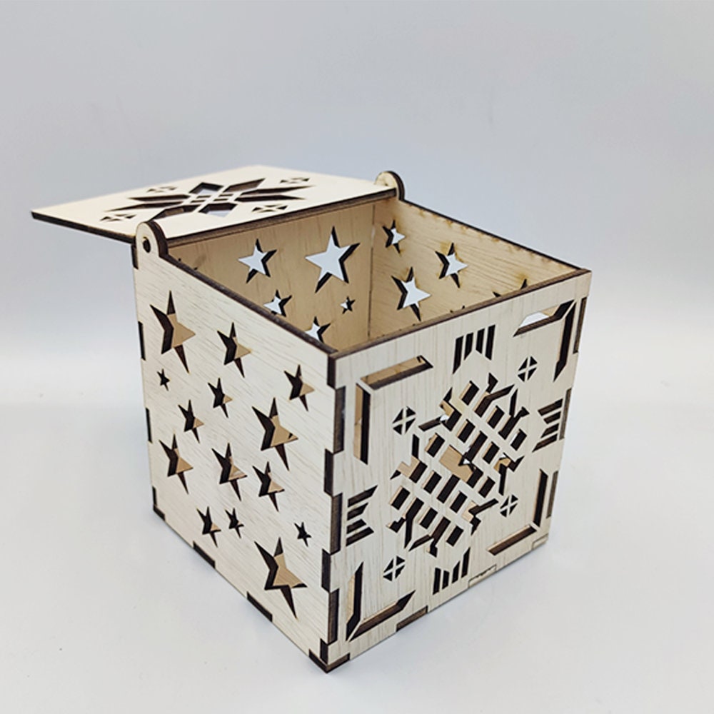 Box With Flip up Lid Vector File for Laser Cut , Storage Box, Gift Box ...