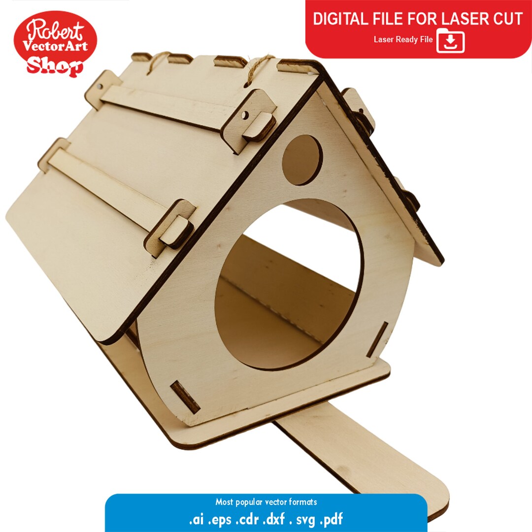 Birdhouse Laser Cut Vector File: Nest Box Pattern (digital Download) - Etsy