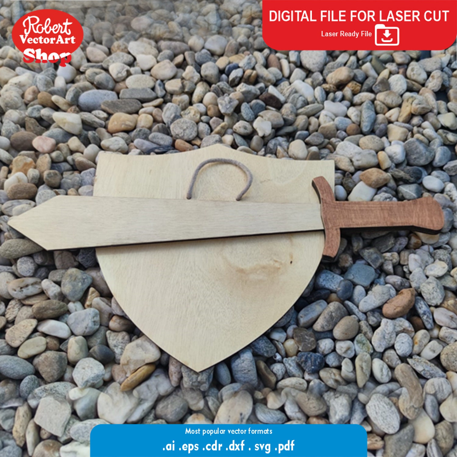 Roman Sword and Shield Laser Cut File: SVG DXF Vector (digital Download ...