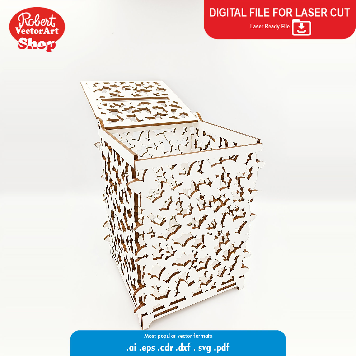 Laser Cut Wedding Gift Card Box Svg Wooden Wedding Money Box Vector ...