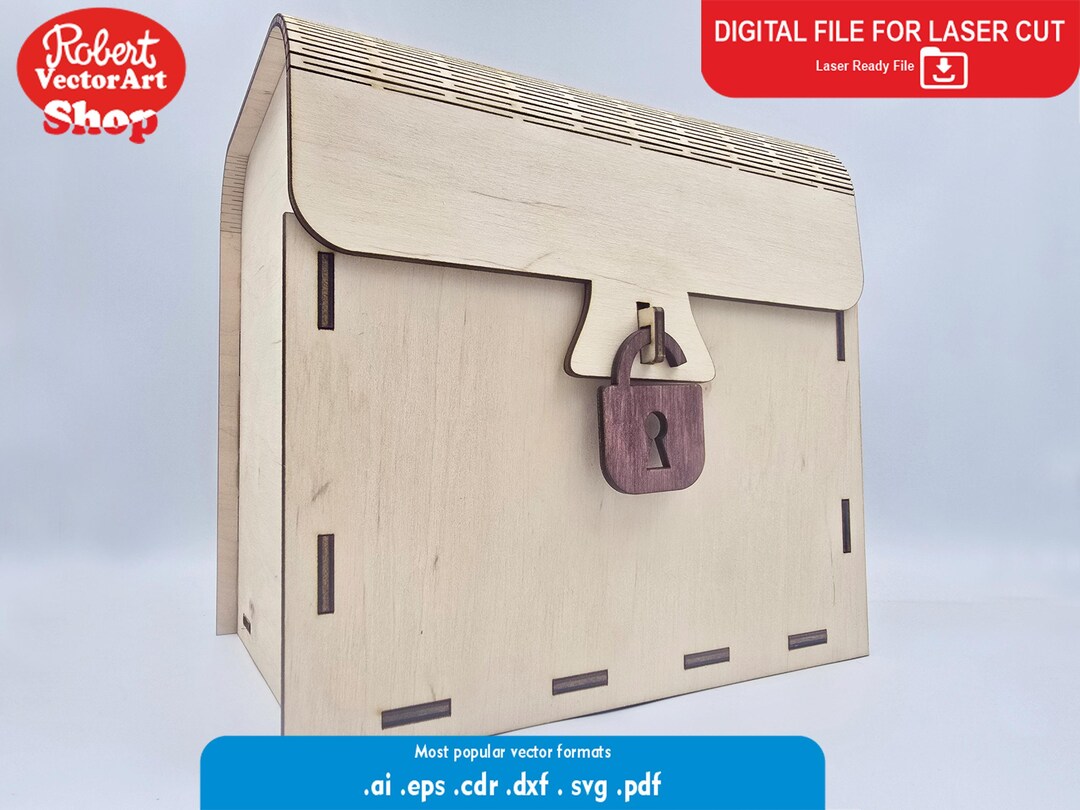 Wedding Card Box With Lid, Hearth Gift Box, Laser Cutting Engraving Svg ...