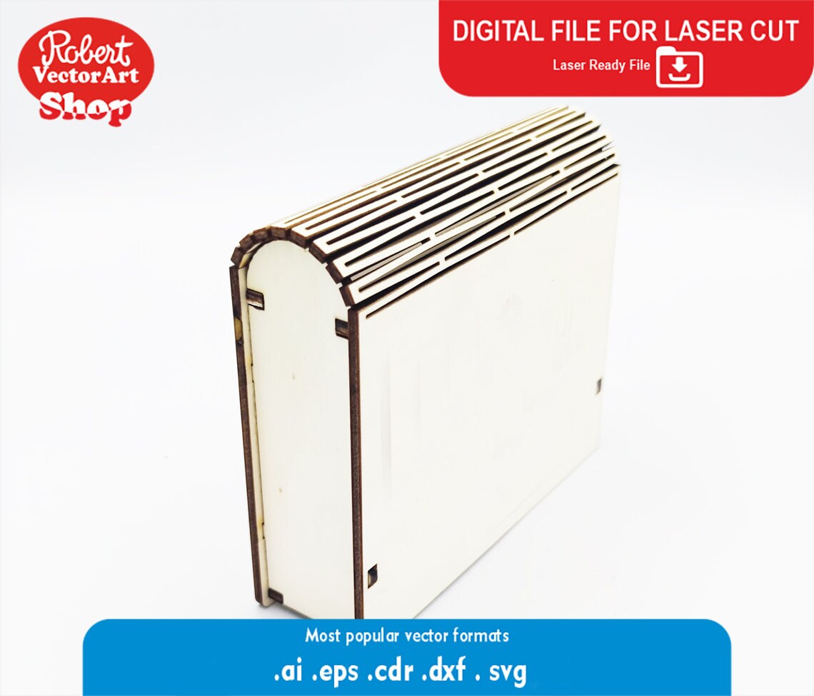 Book Box Living Hinge, With Lid, 2 Sizes - Digital Laser Files - Cdr ...