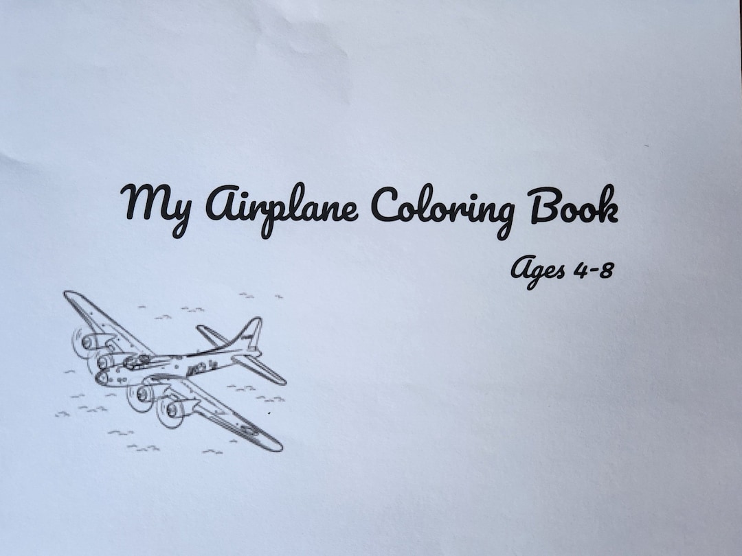 20+ Airplane Coloring Pages / Coloring Book for Kids / Printable Pdf ...