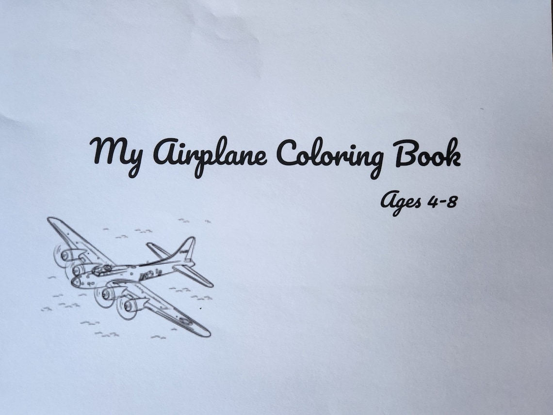 20+ Airplane Coloring Pages / Coloring Book for Kids / Printable Pdf ...