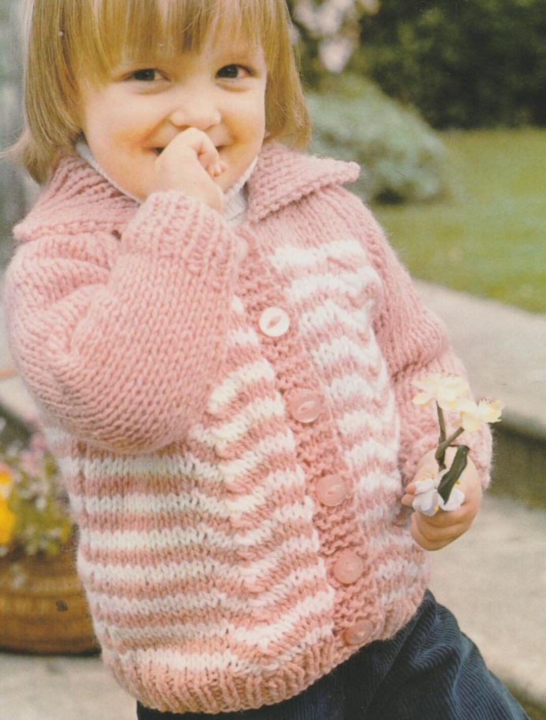 Chunky Toddler Jacket Knitting Pattern, Chunky Yarn, 20" - 24" Chest ...