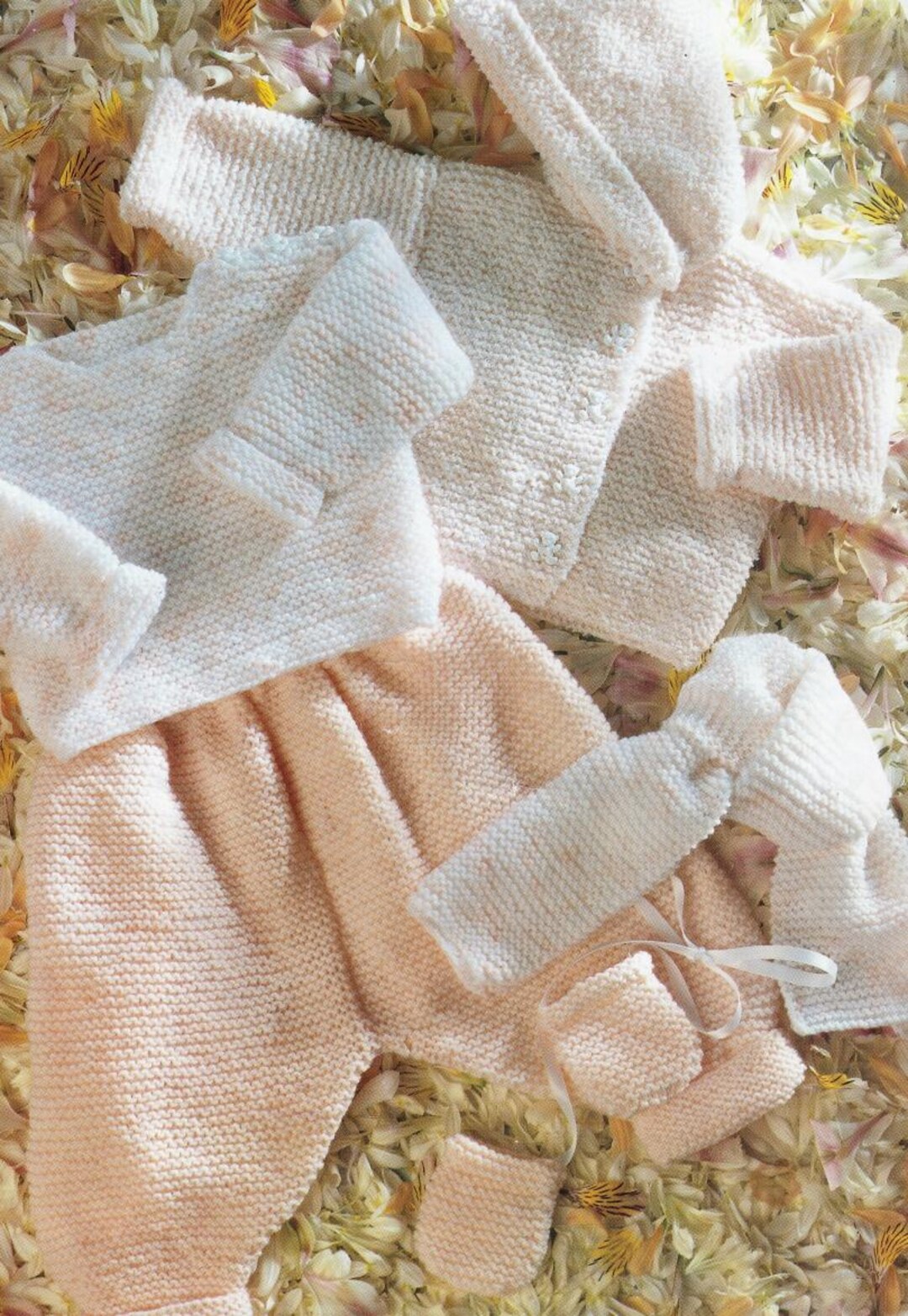 Baby/premature Baby Outfit, 14" - 20" Chest, DK, Vintage Knitting ...