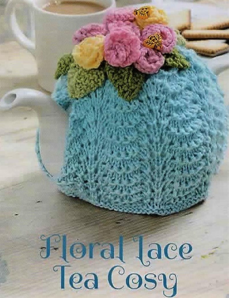 Knitted Lacy Tea Cosy, DK, Vintage Knitting Pattern PDF, Instant ...