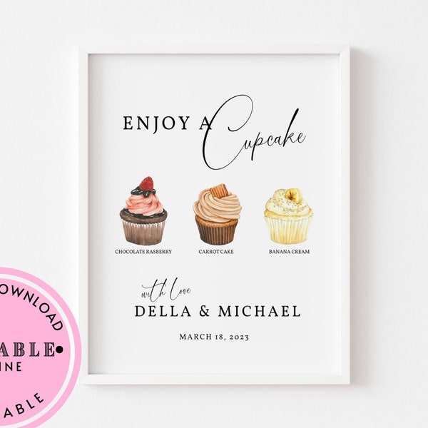 Cupcake Table Sign - Etsy