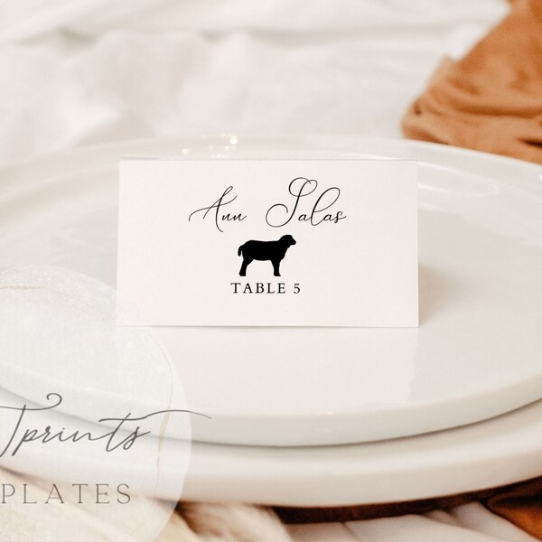 Table Name Cards With Meal Icons - Etsy