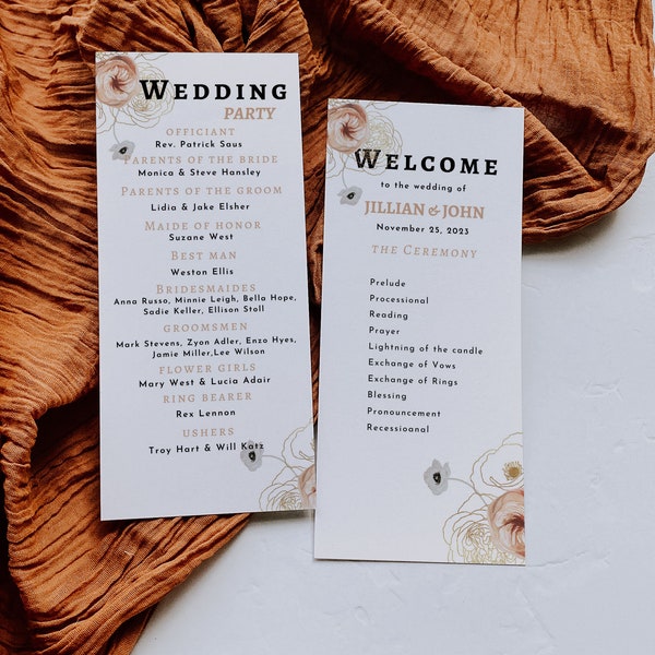 Church Fan Template Editable - Etsy