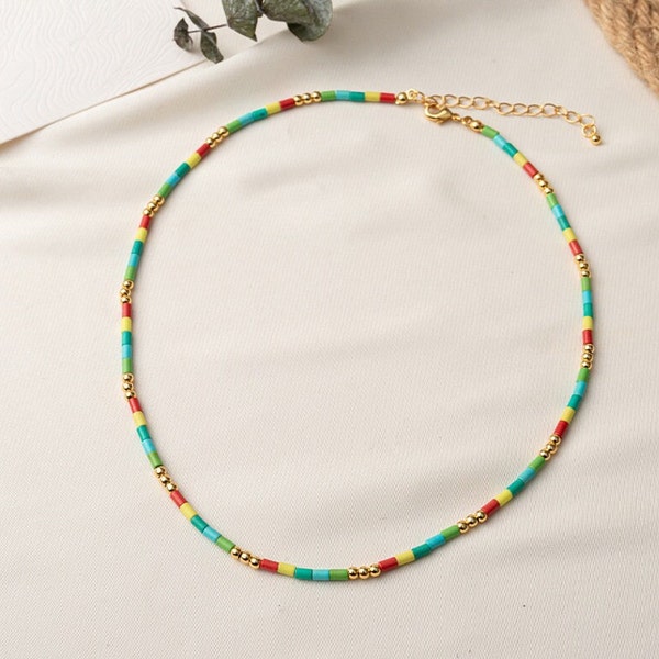 Colorful Necklace - Etsy