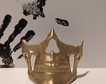 Higgs (death Stranding - Resin Half-face Golden Skull Mask) - Etsy