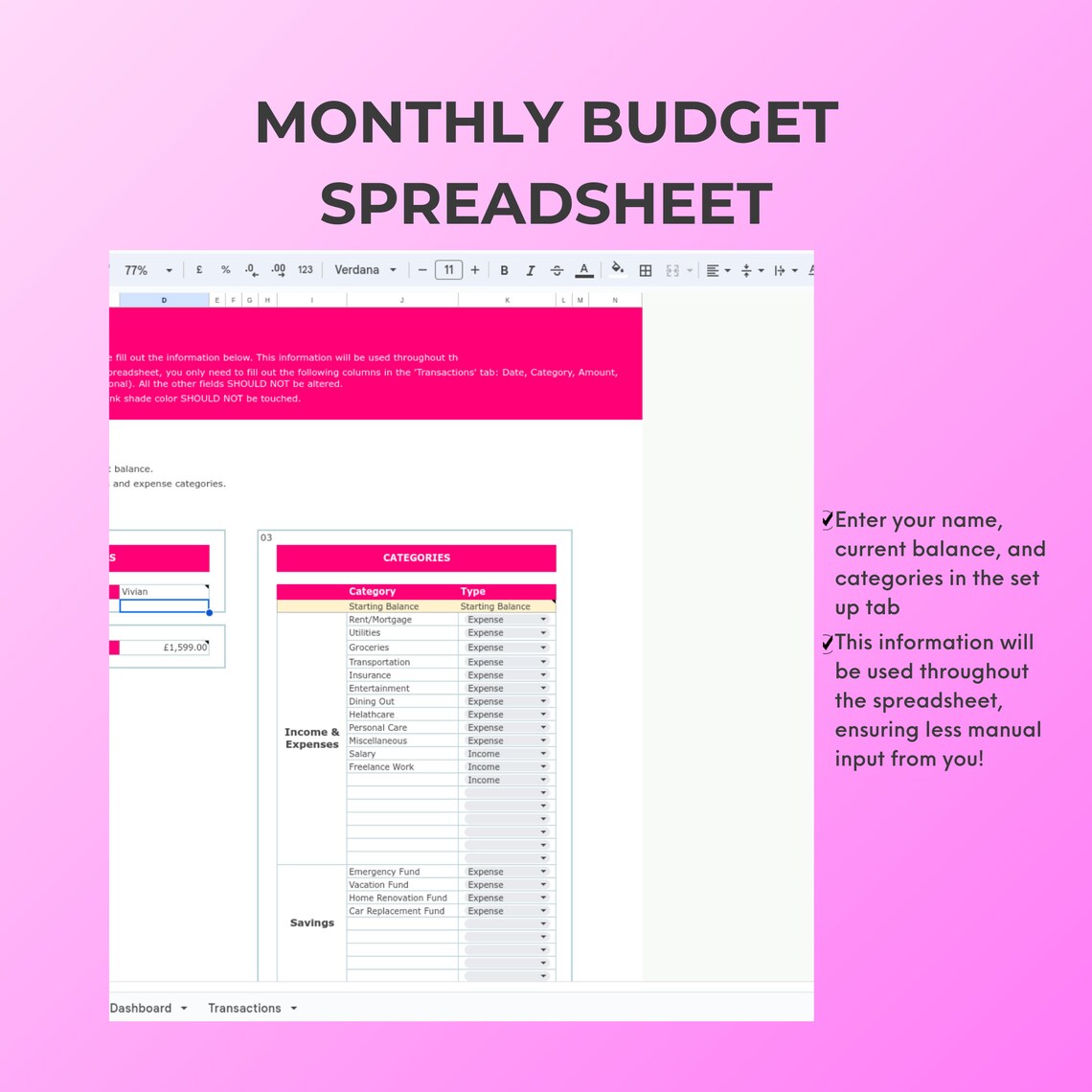 Ultimate Sinking Funds and Debt Tracker, Income & Expense Tracker ...