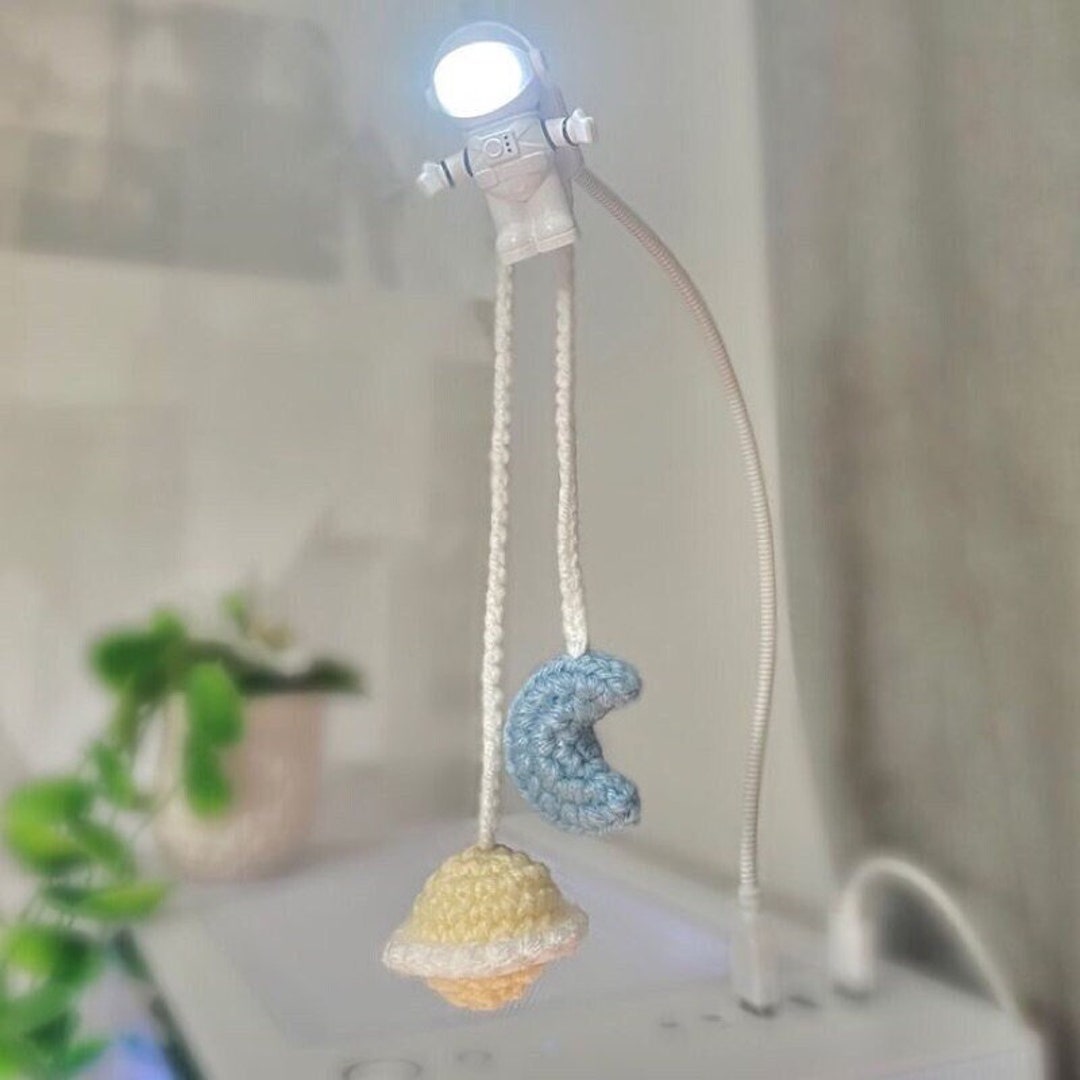 Crochet Moon and Saturn Headphone Accessory, Cute Headphone Accessory ...