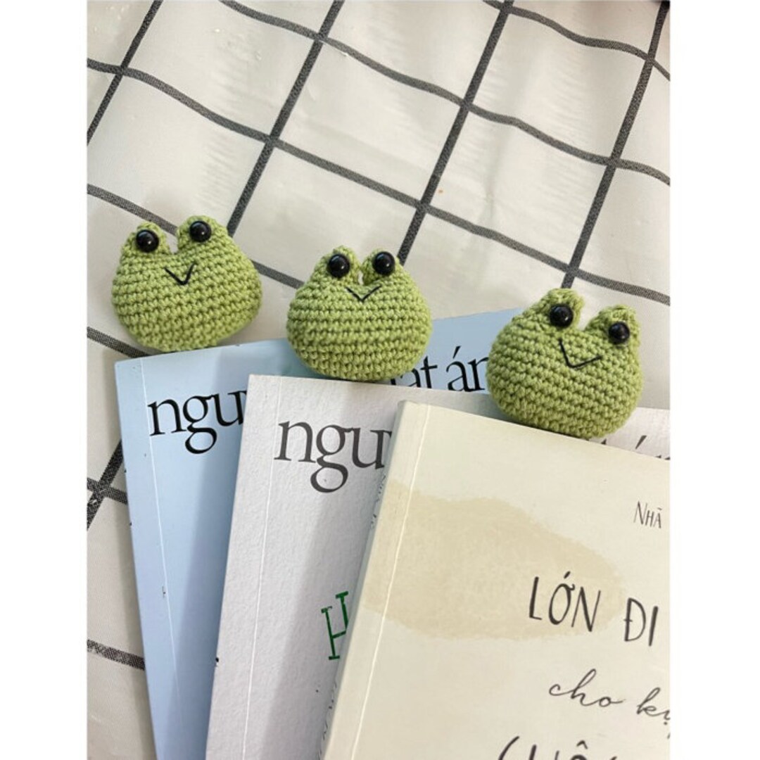 Frog Crochet Bookmark, Cute Crochet Bookmark, Crochet Bookmarks ...