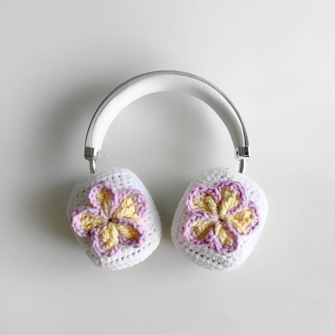 Crochet Flower Airpods Max Covers, Crochet Headphone Covers, AirPod Max ...