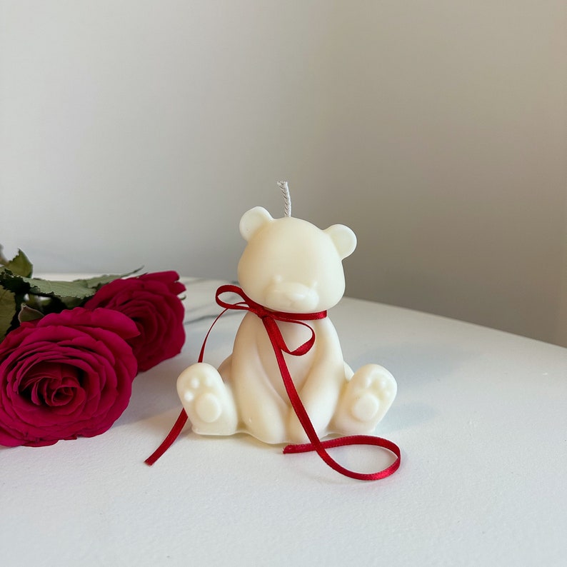 Teddy Bear Candle Scented Candle Gift Idea Home Decor Table Decor ...