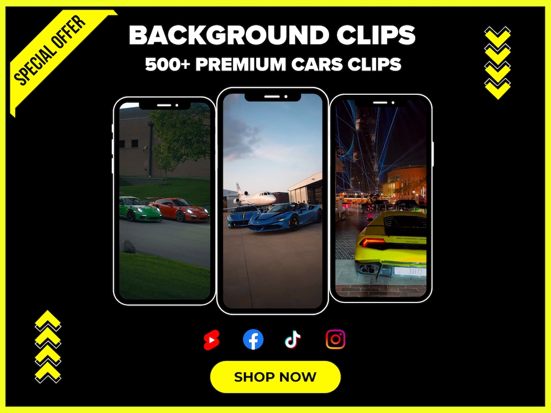 500 Premium Car Reels Bundle Youtube Shorts Instagram - Etsy