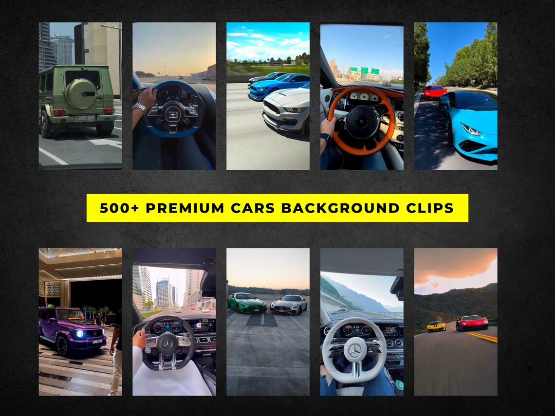 500+ Premium Car Reels Bundle | Youtube Shorts, Instagram Reels, Tiktok ...