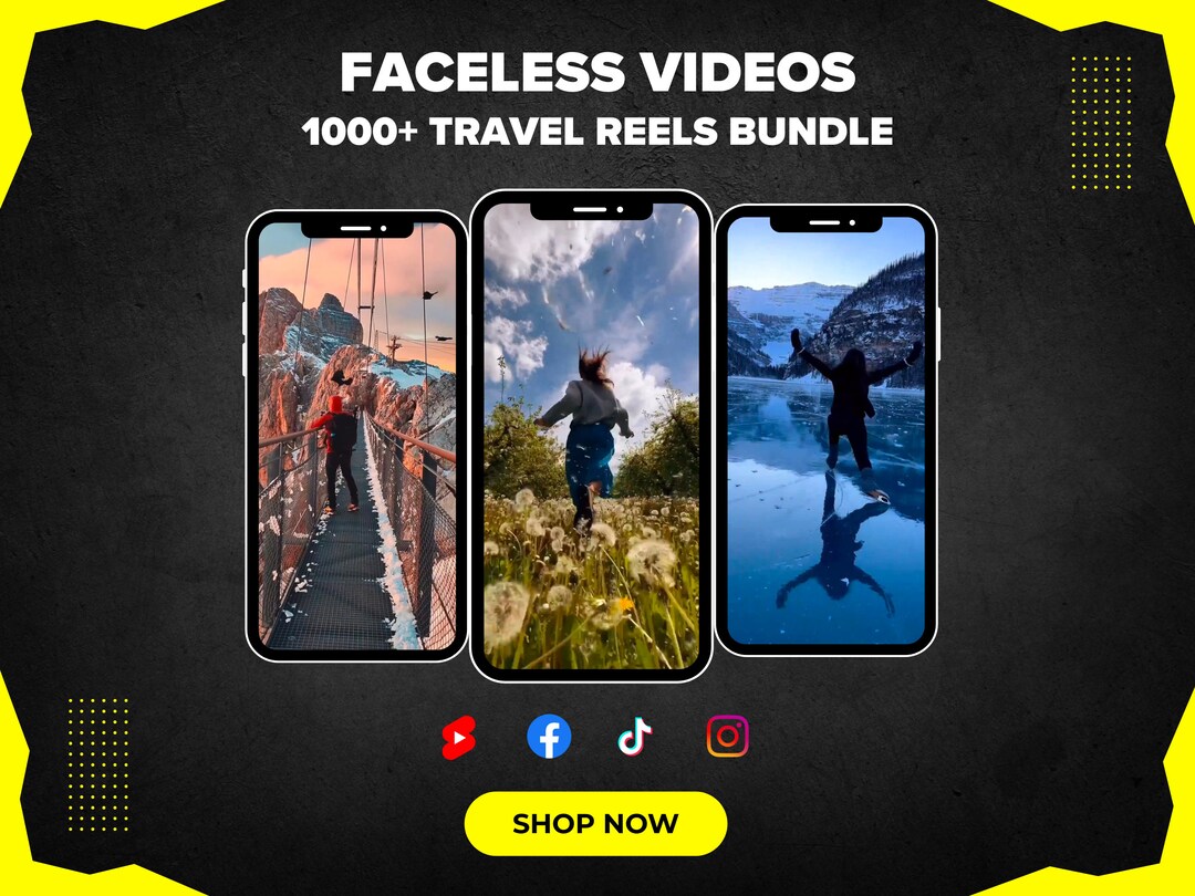 1000 Travel Videos, Faceless Travel Reels Videos Bundle, Beautiful ...