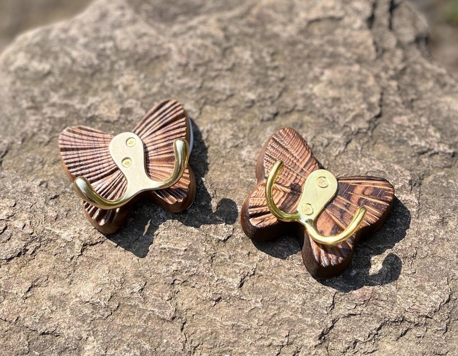 Butterfly Hook/solid Wood Hook/bathroom Wall Hanging/decorative Coat ...