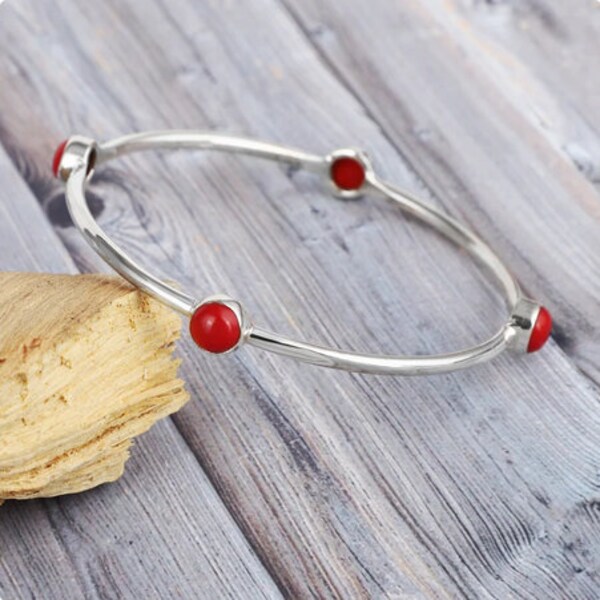 Coral Bangle - Etsy