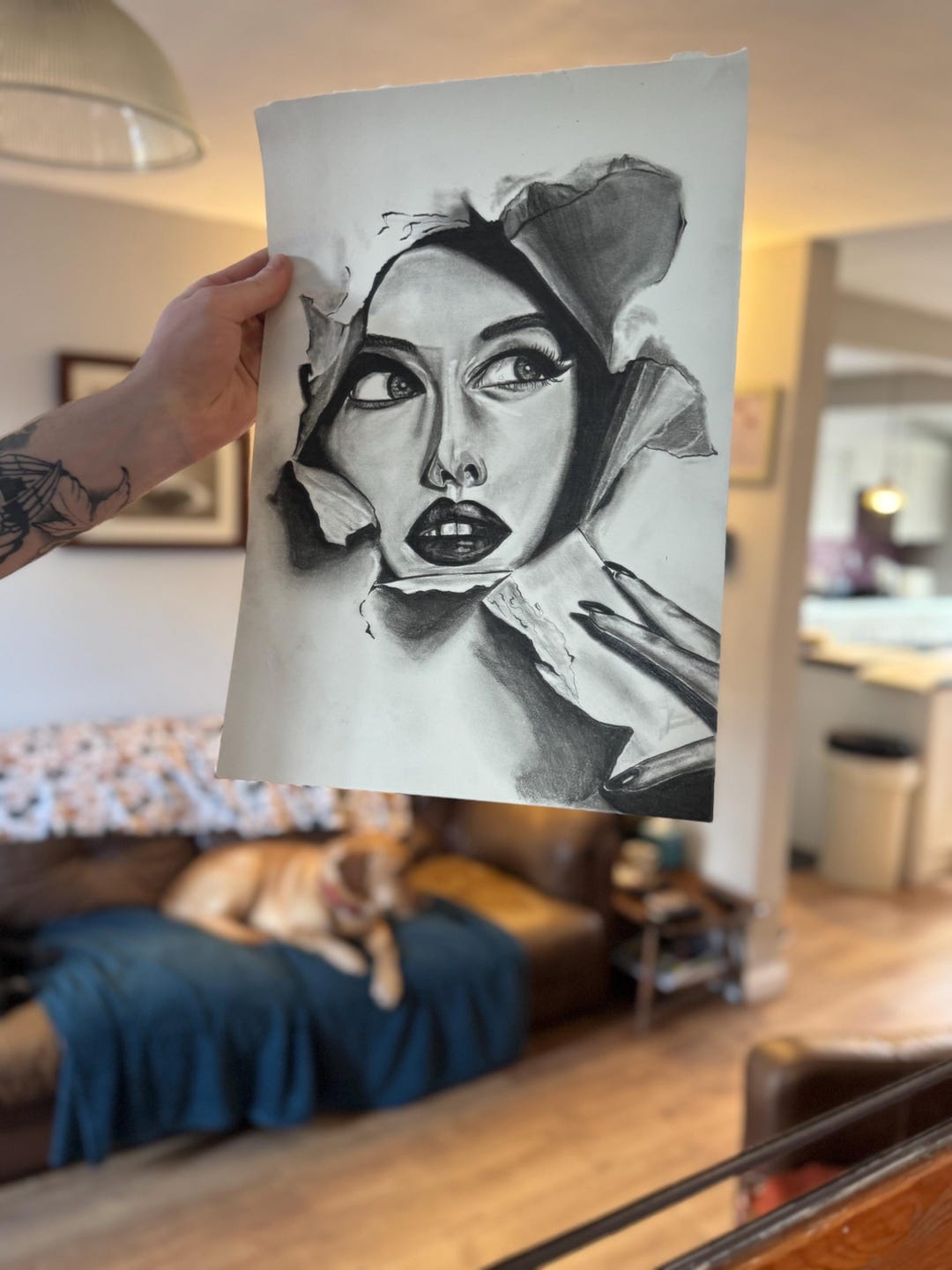 Illusions Sketch in Graphite (NOT A PRINT) - Etsy