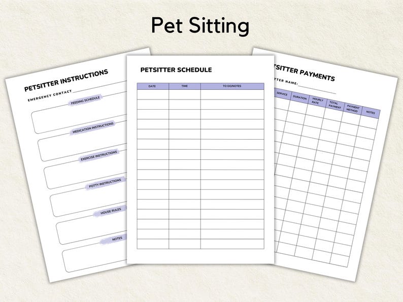 Ultimate Dog Planner Printable Dog Care Dog Journal Pet Planner Pet ...