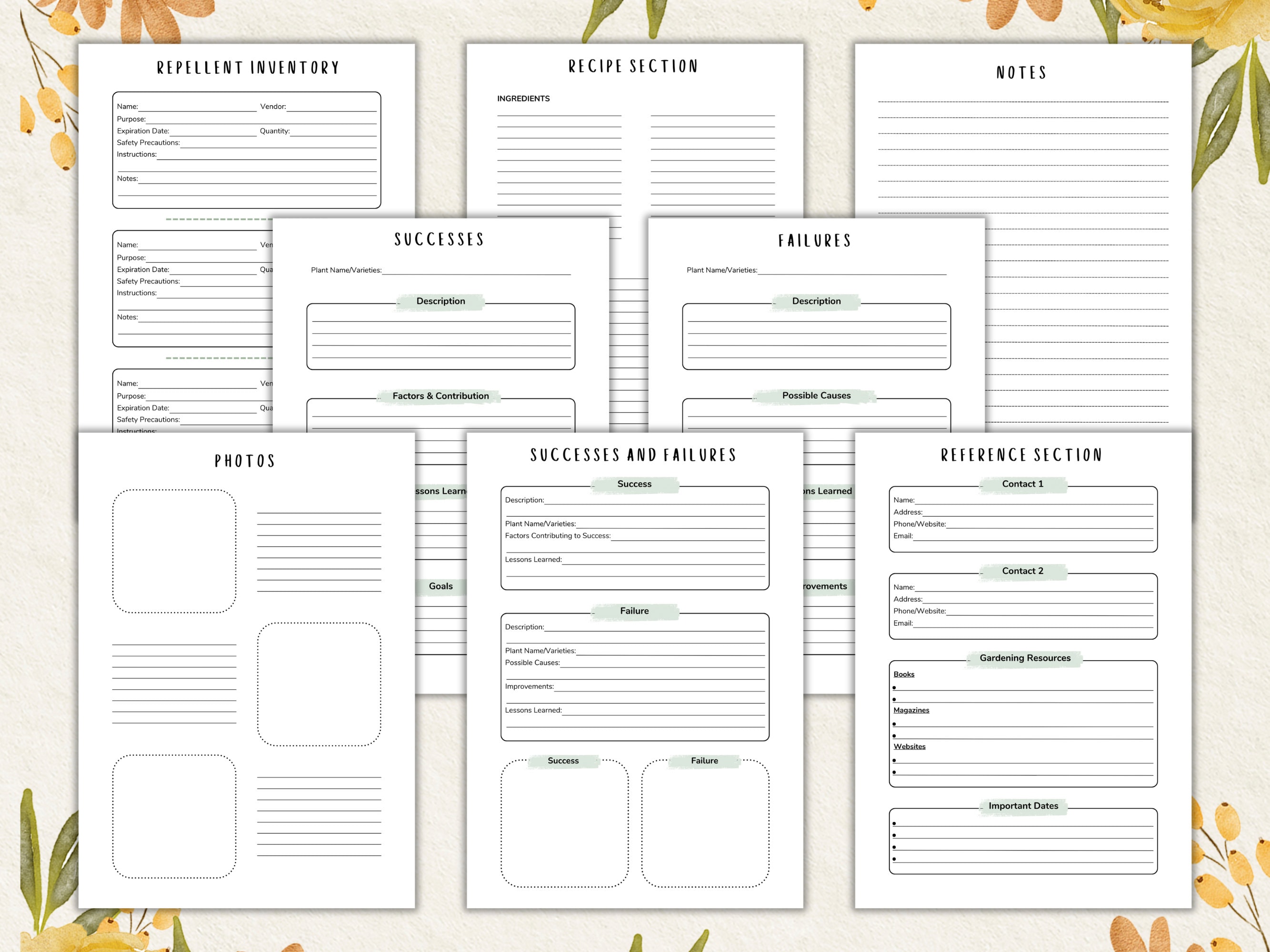 Gardening Planner Printable Ultimate Garden Planner Gardening Log Plant ...