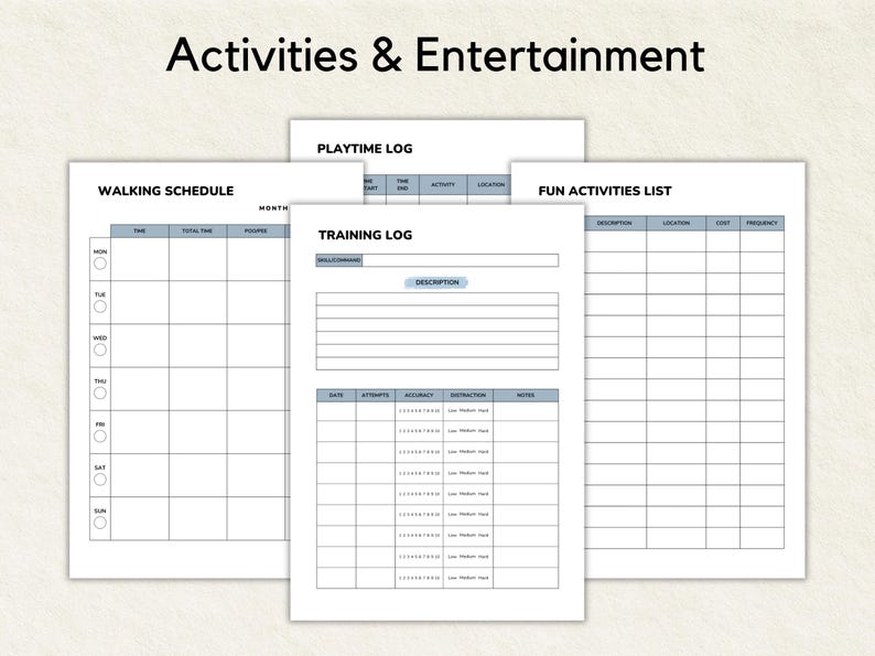 Ultimate Dog Planner Printable Dog Care Dog Journal Pet Planner Pet ...