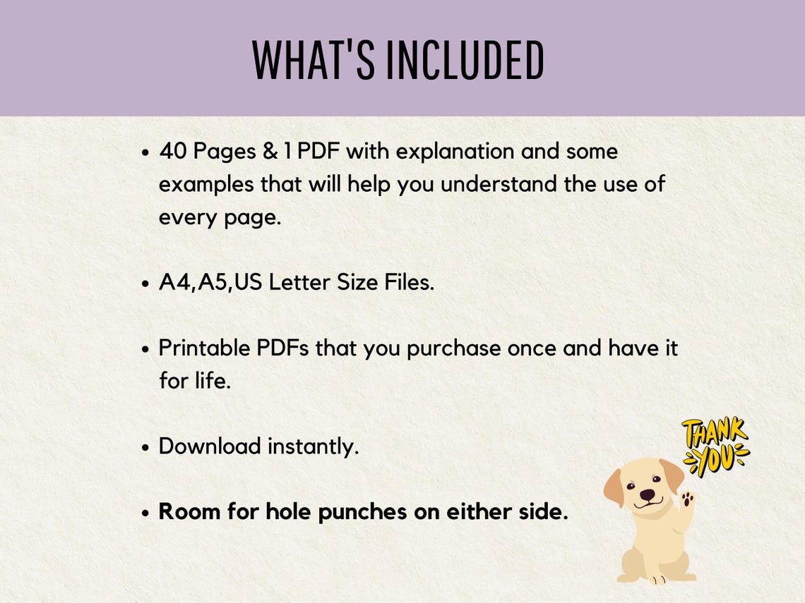 Ultimate Dog Planner Printable Dog Care Dog Journal Pet Planner Pet ...