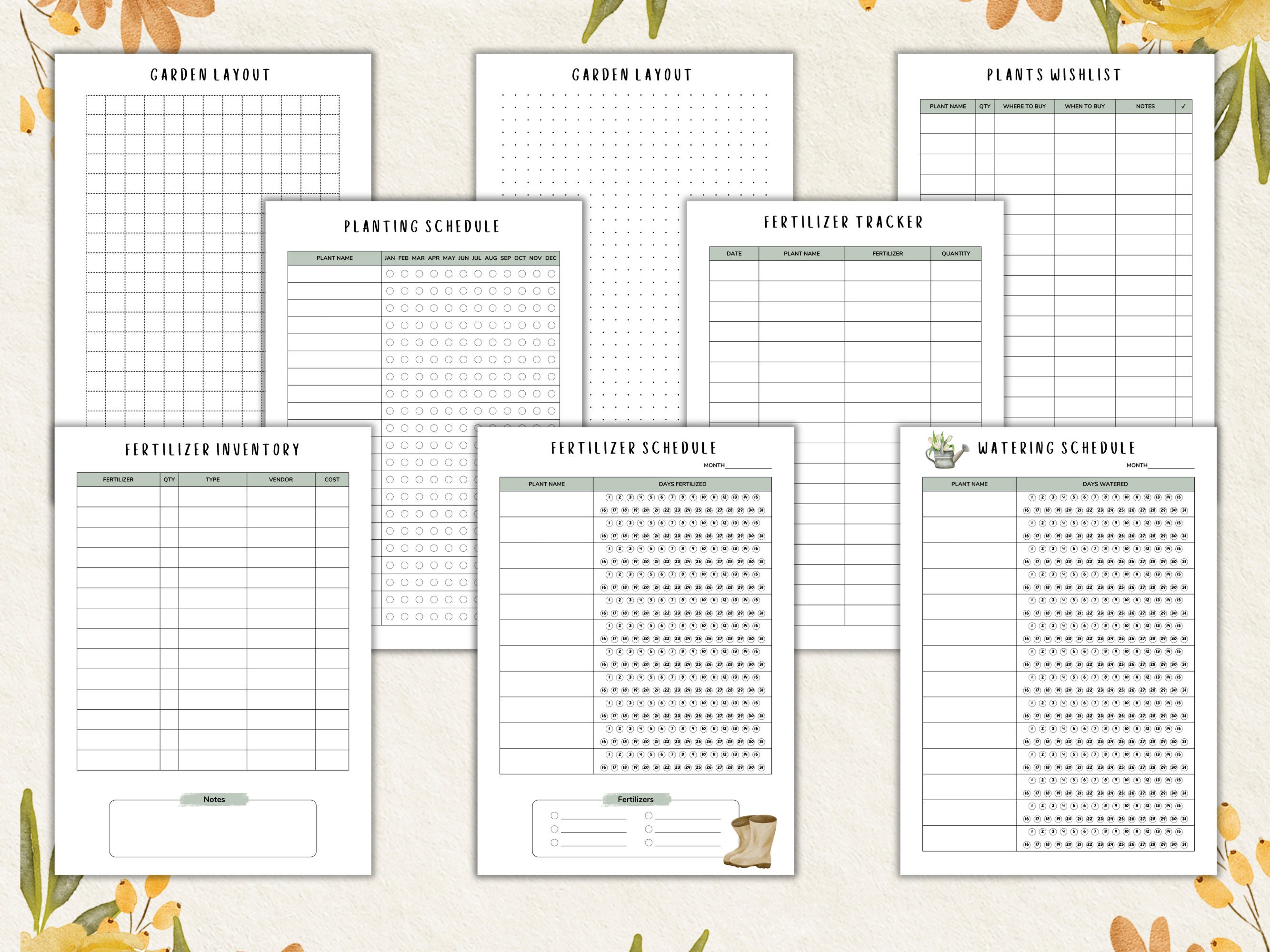 Gardening Planner Printable Ultimate Garden Planner Gardening Log Plant ...