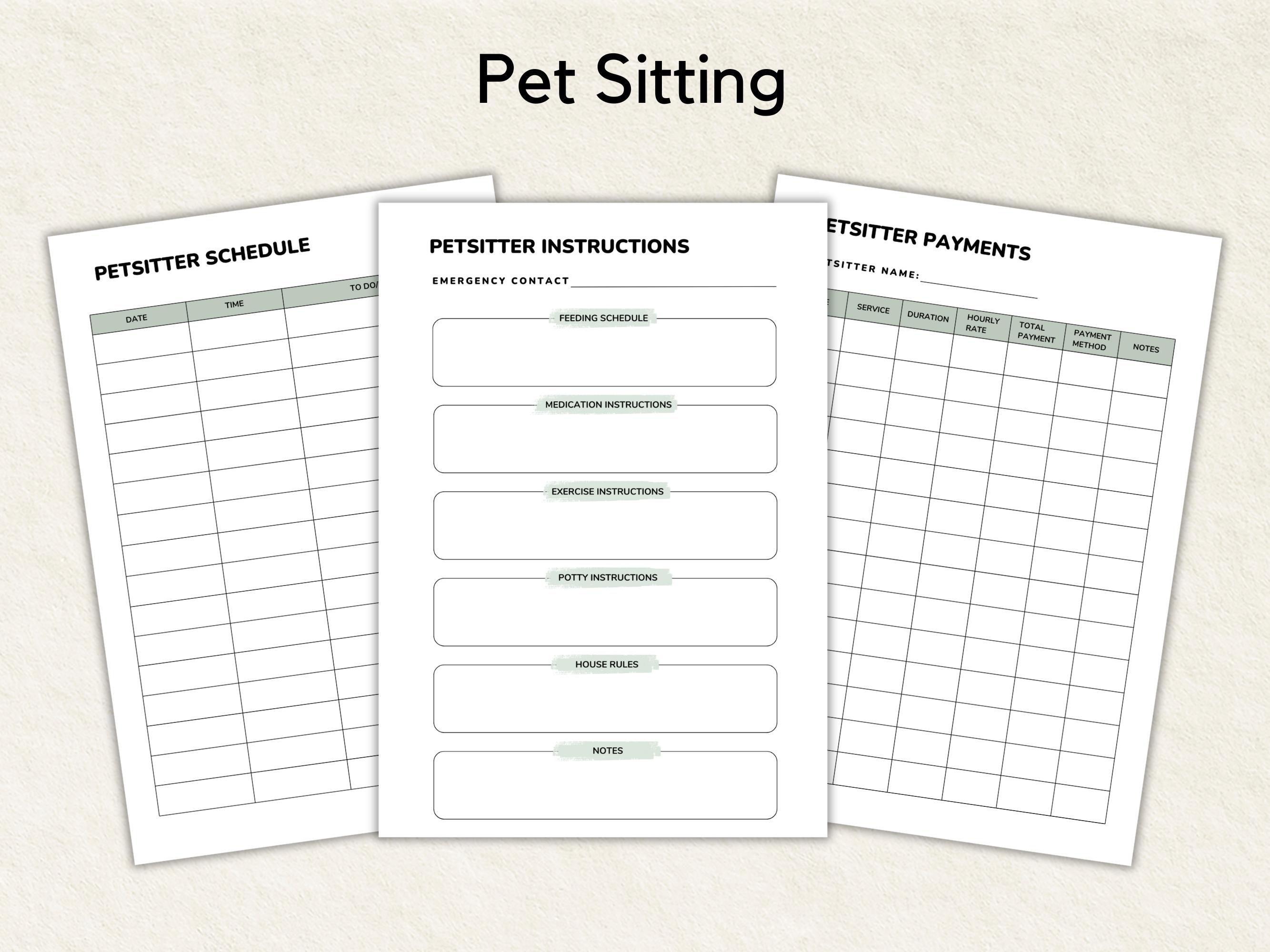 Ultimate Dog Planner Printable Dog Care Dog Journal Pet Planner Pet ...