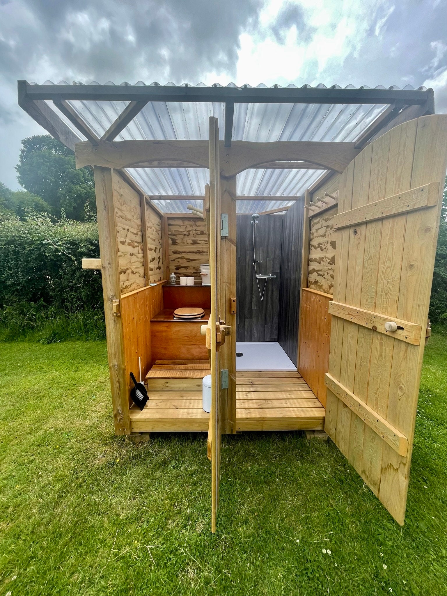 Off Grid Shower and Composting Toilet Block - Etsy UK