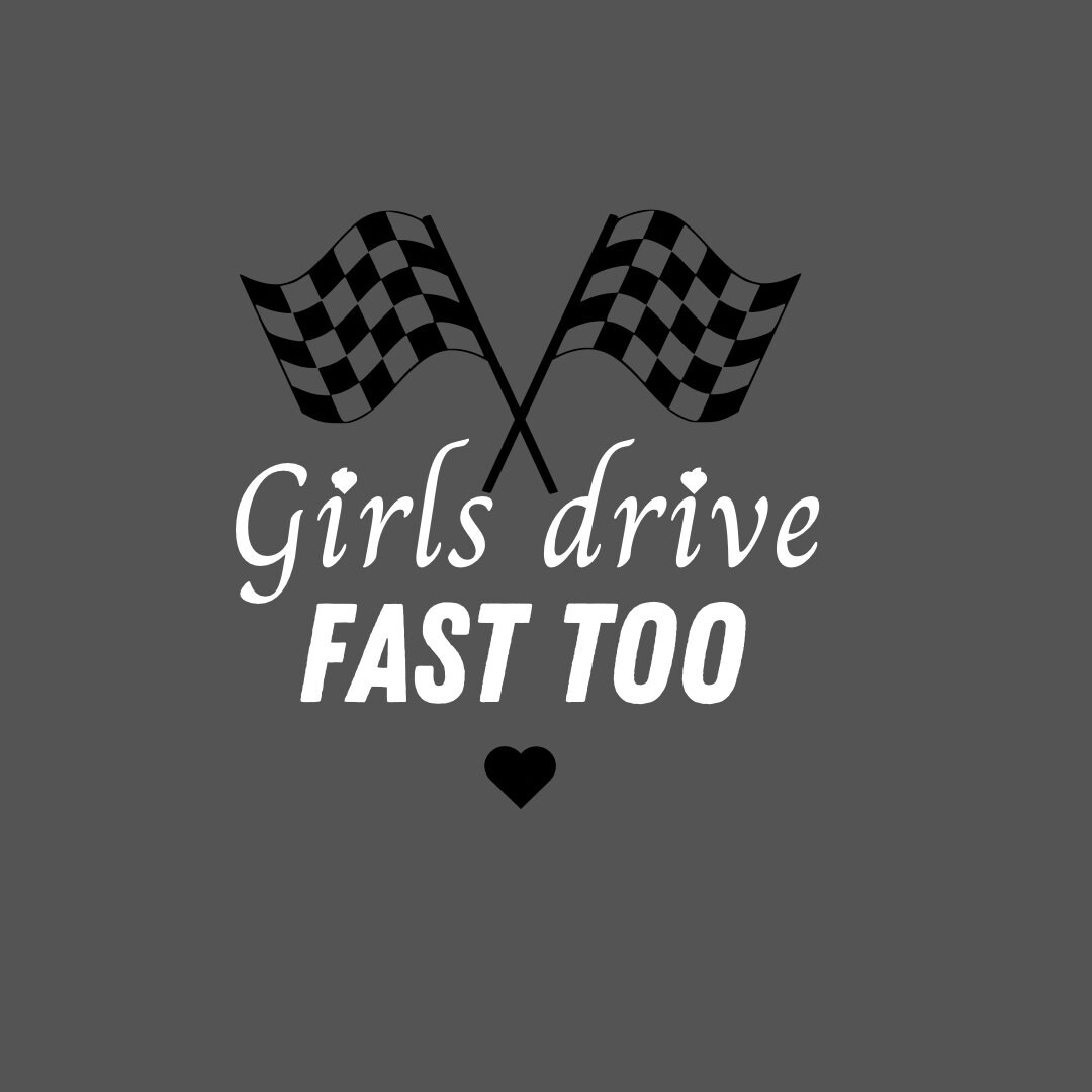 Girls Drive Fast Too Sticker Decal Sticker - Etsy