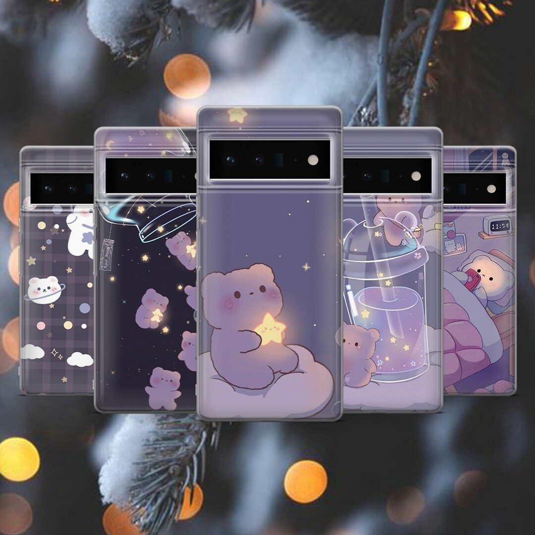 Cute Teddy Bear Phone Case Lofi Plushy Cover for Google Pixel 8A , 7A ...