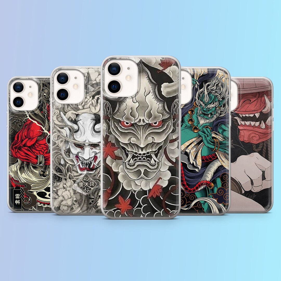Japanese Demon Phone Case Yakuza Cover for iPhone 16, 15, 14, 13, 12 ...