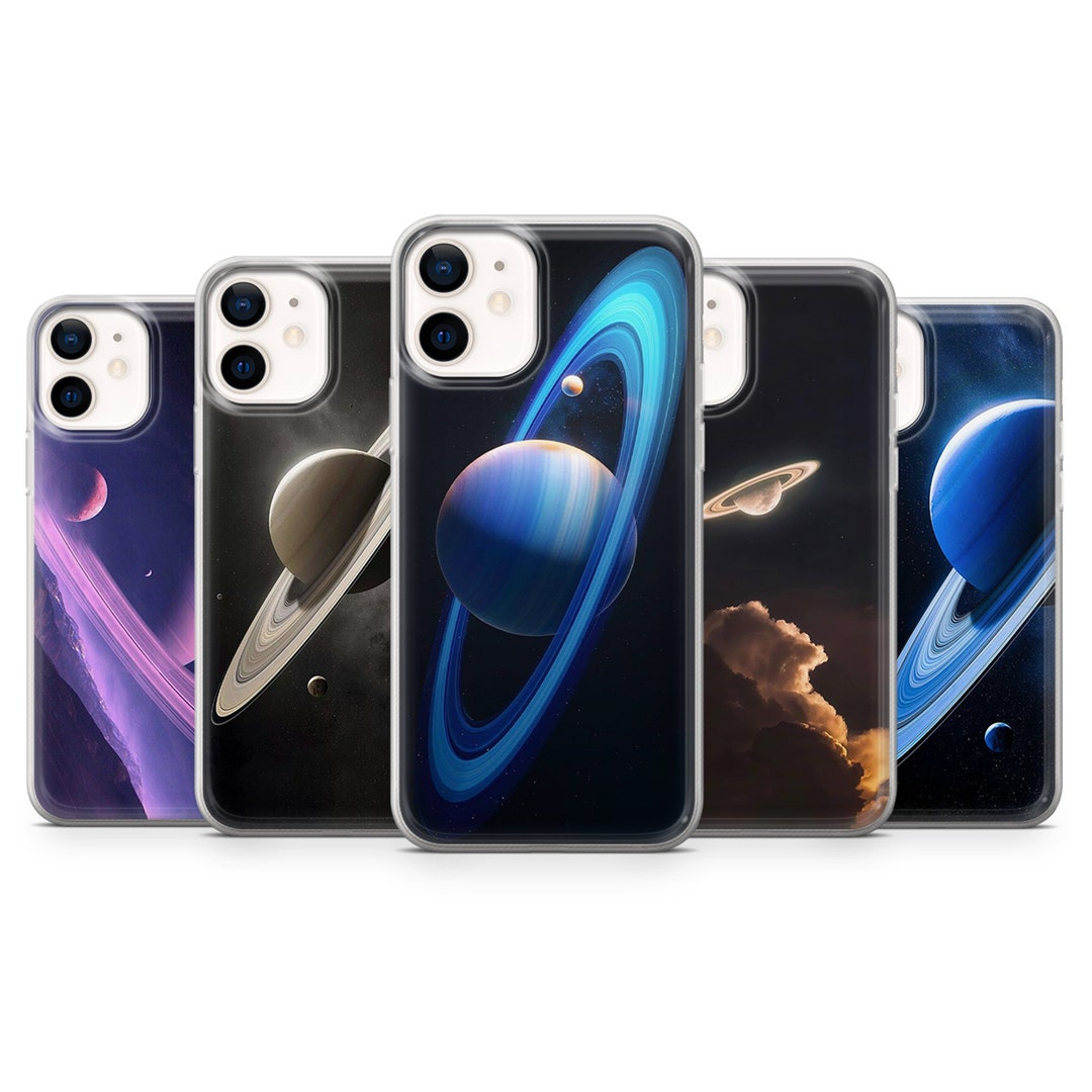 Saturn Planet Phone Case Space Cover for iPhone 16, 15, 14, 13, 12 ...
