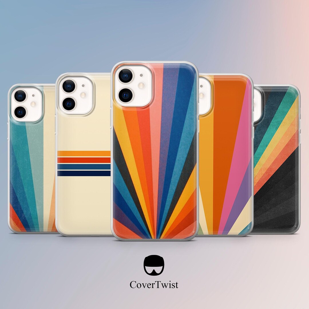 Retro Stripes Phone Case Old Cover for iPhone 17pro, 16E, 15, 14, 13 ...