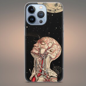 Body Anatomy Phone Case Medical Vintage Art Cover for iPhone 15 Pro, 14 ...
