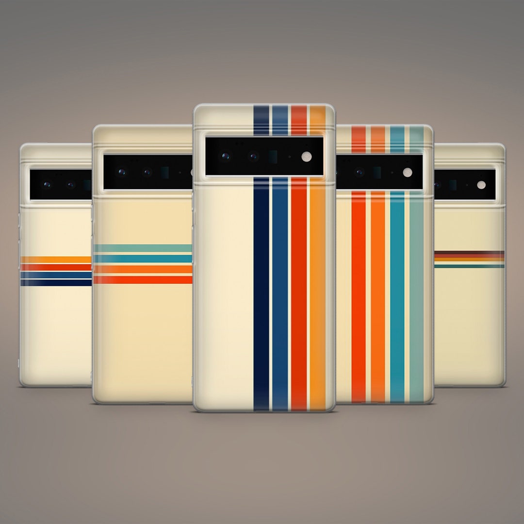 Retro Stripes Phone Case Aesthetic Vintage Cover for Google Pixel 9pro ...