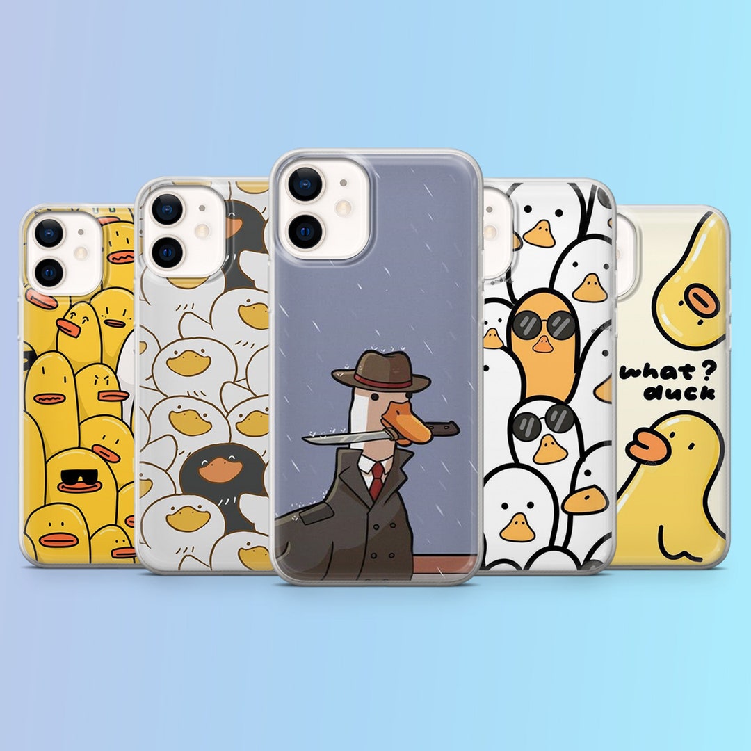 Cute Duck Phone Case Funny Duckling Animal Cover for iPhone 16, 15, 14 ...